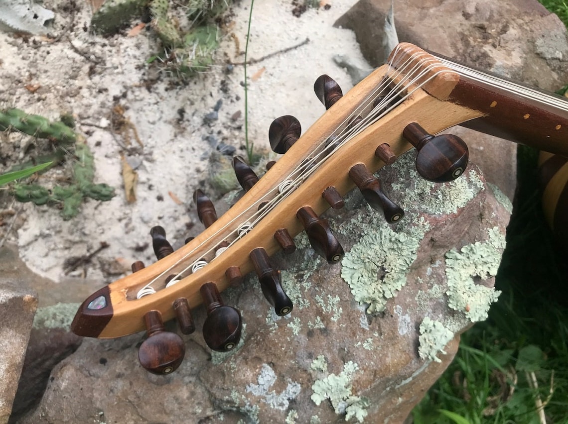 Arabic Oud: Beginner Oud With Abalone/scroll Design - Etsy