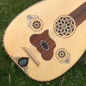 Arabic Oud: Beginner Oud With Abalone/scroll Design - Etsy