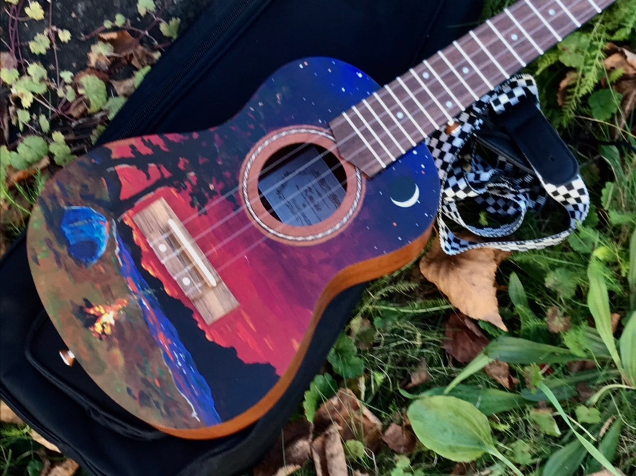 Hand-painted Baritone Tenor Concert or Soprano Ukulele: - Etsy