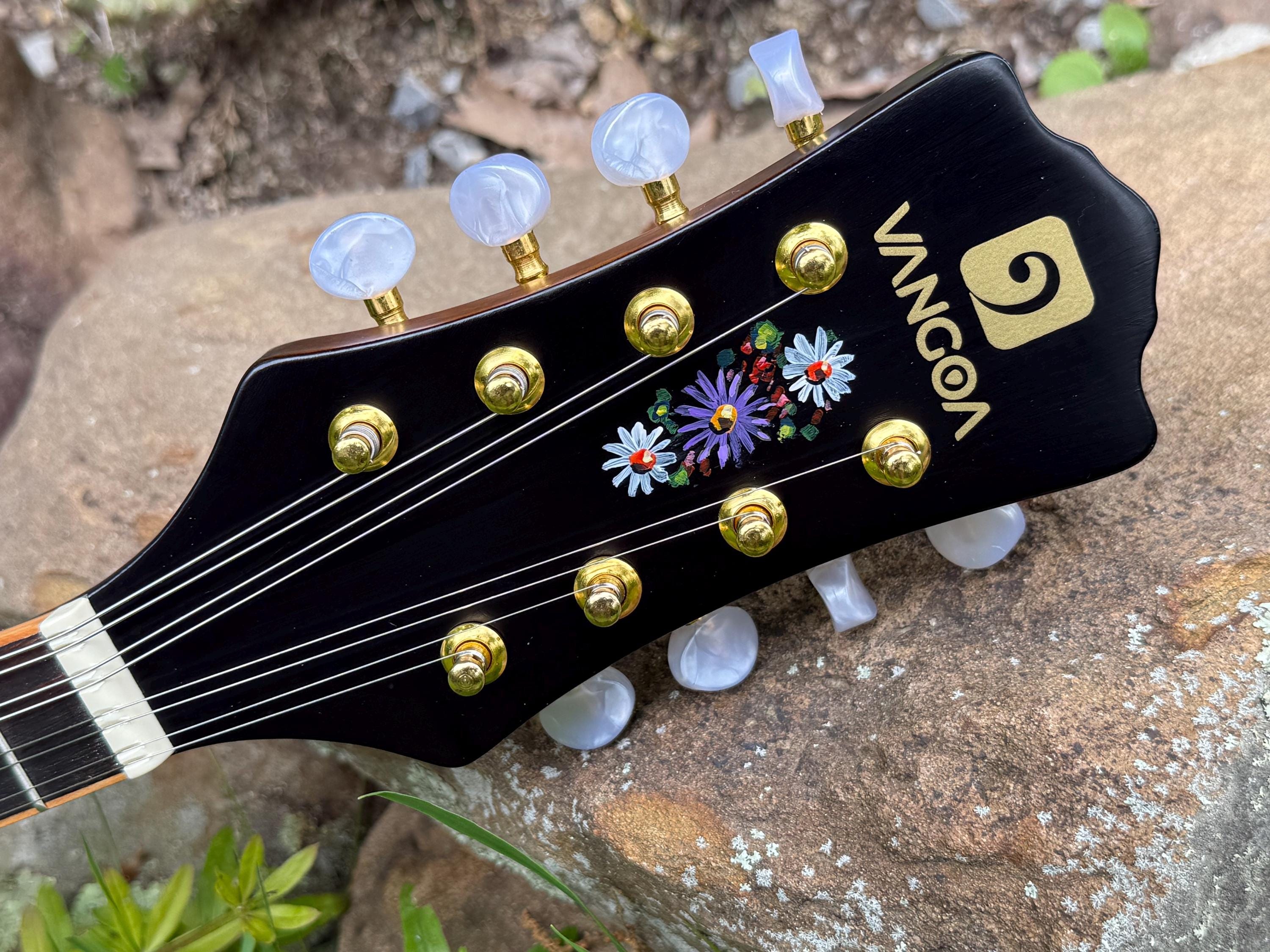 Hand-painted Deluxe Mandolin: Wildflower Meadow Design - Etsy