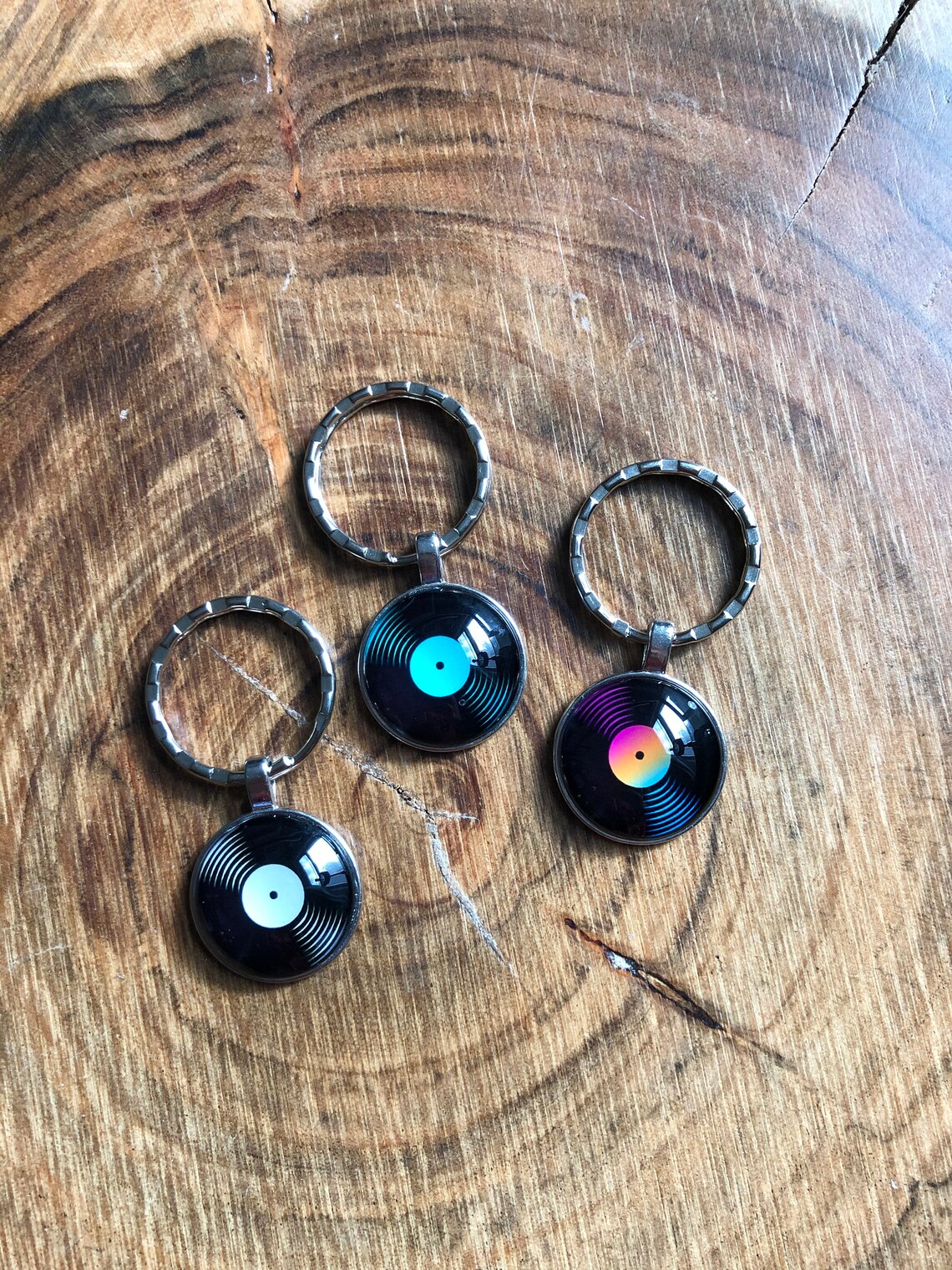 Vinyl Record Keychain | Etsy