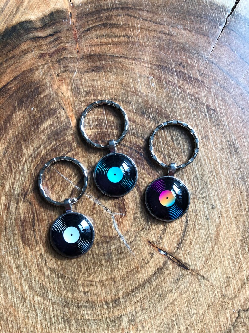 Vinyl Record Keychain | Etsy
