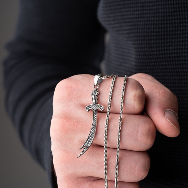 Mens Sword Necklace - Etsy