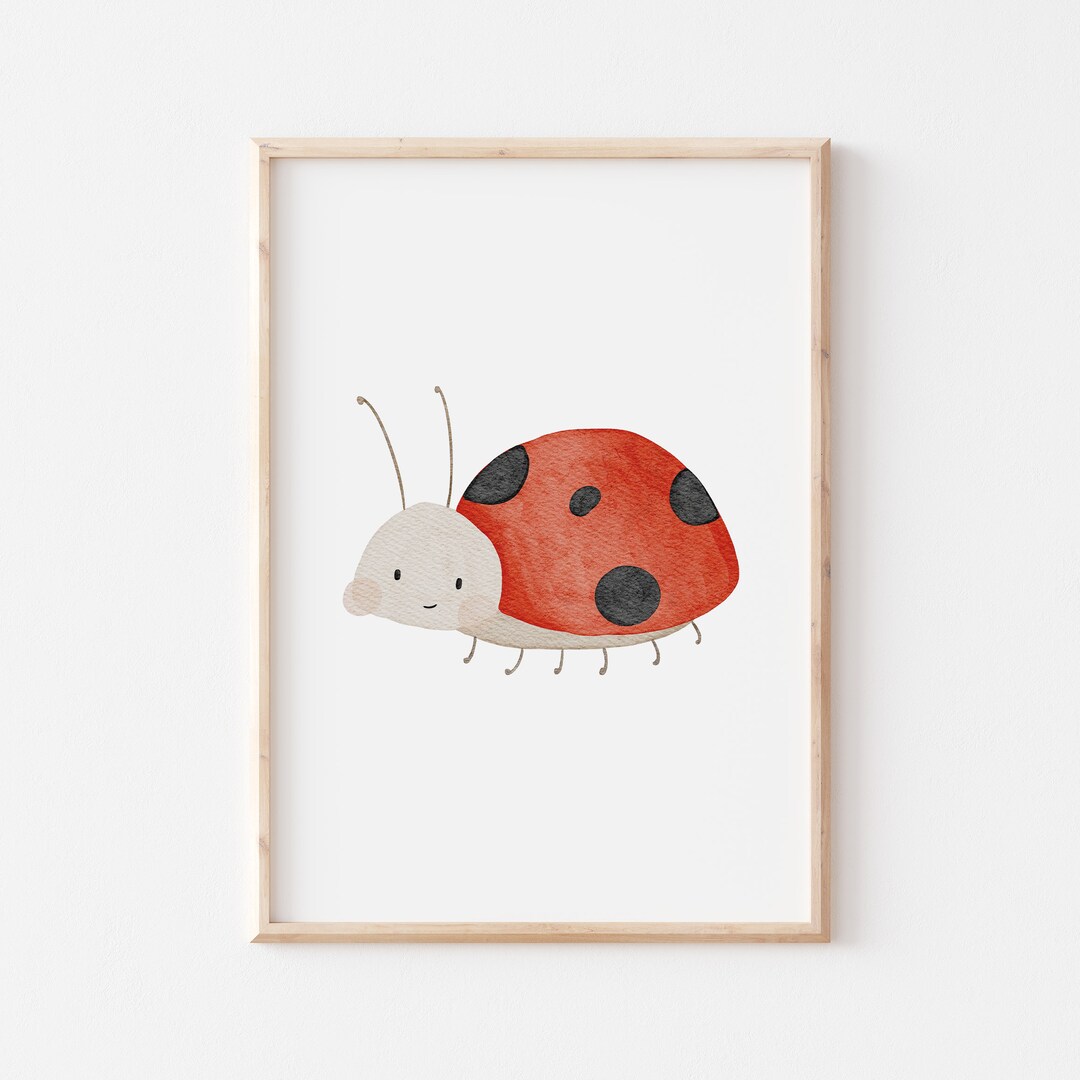 Poster Ladybug A4 Children's Poster Poster Children's - Etsy