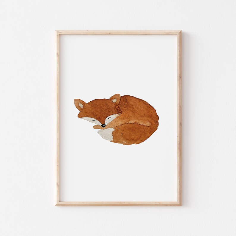 Poster Fuchs A4 & A3 Kinderposter Poster Kinderzimmer Poster - Etsy.de