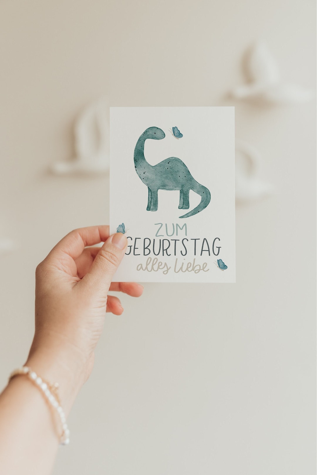 Postcard Dino Birthday A6 Card Children's Birthday Postcard Kids ...