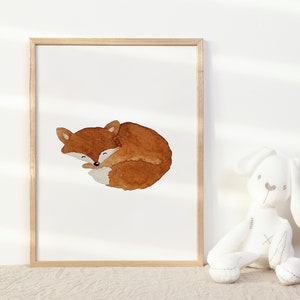 Poster Fuchs A4 & A3 Kinderposter Poster Kinderzimmer Poster - Etsy.de