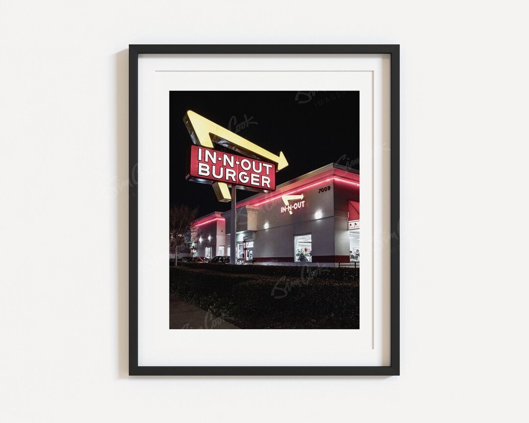 In-n-out Burger Print, In-n-out Burger Photo, In-n-out Burger Wall Art ...