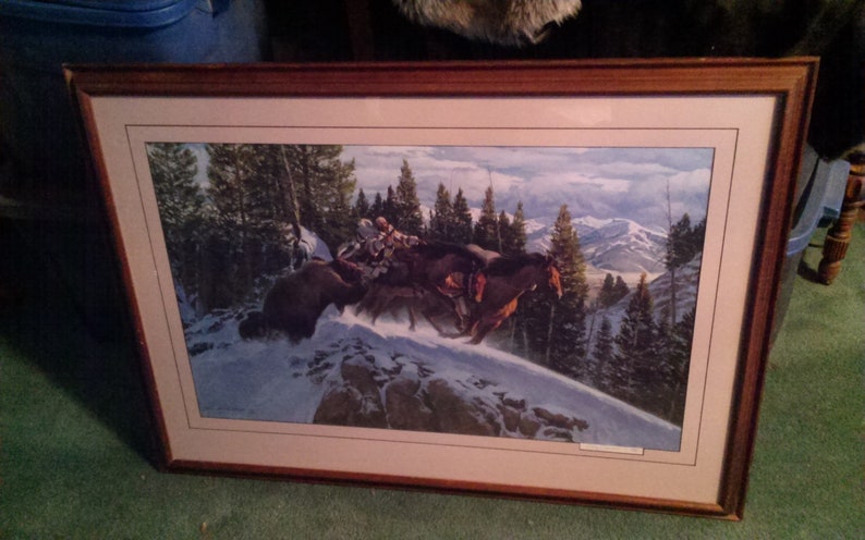 Western Artist Gary Carter, Mountain Man, Limited Edition Print - Etsy