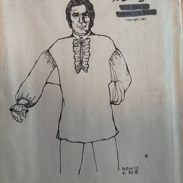 Mens Colonial Shirt Pattern - Etsy