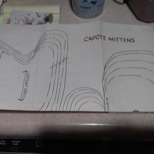 CAPOTE MITTEN PATTERN - Etsy