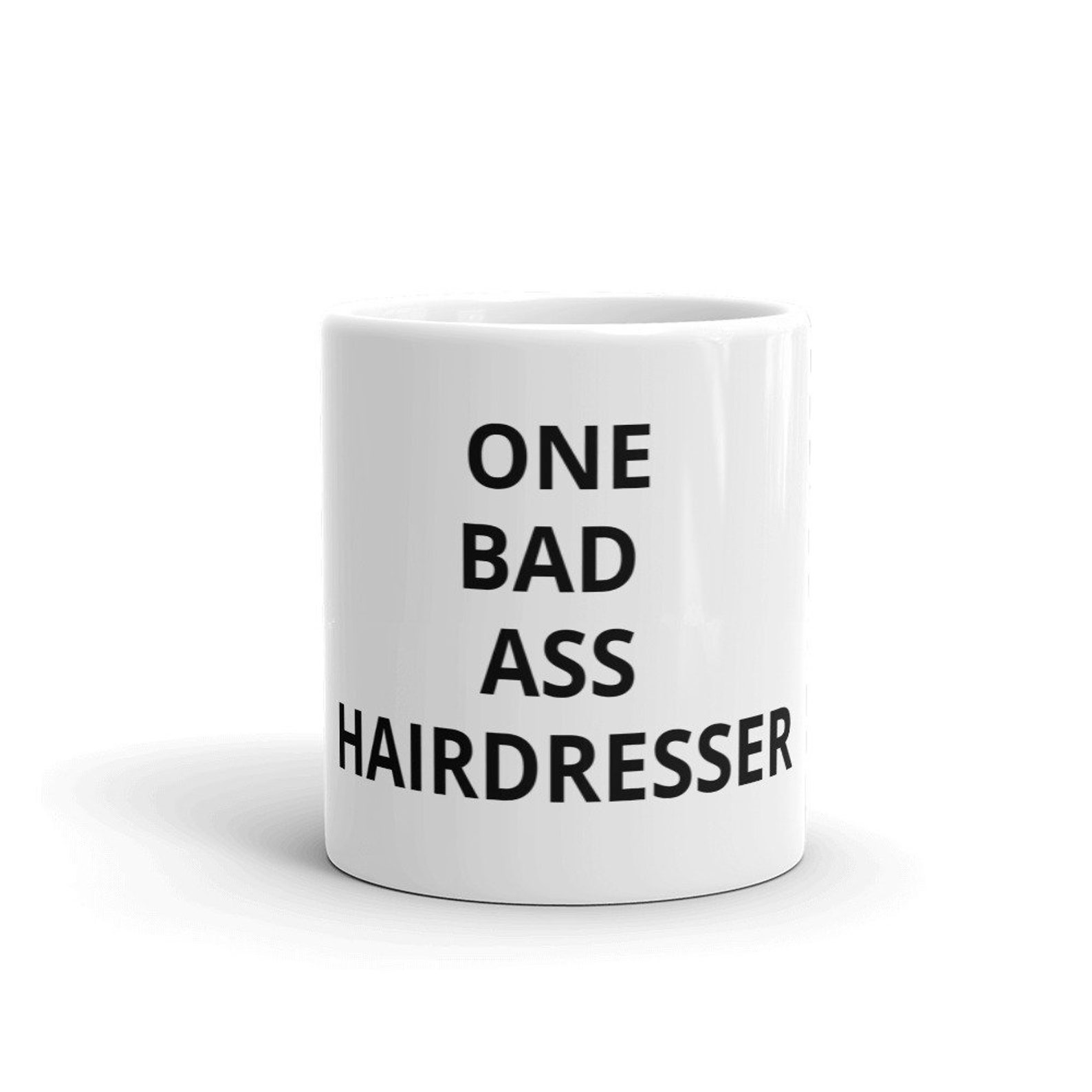 One Bad Ass Hairdresser Coffee Mug Career Novelty Funny | Etsy