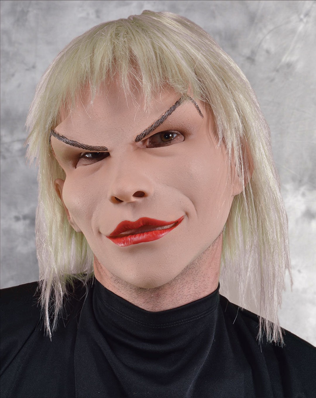 Resting Bitch Face Mask Woman Blonde Attitude Creepy Halloween Costume
