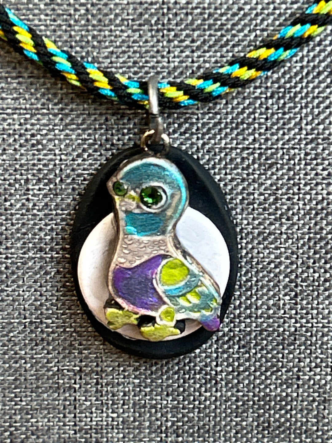Pigeons Playing Ping Pong,pppp,funky Pigeon Necklace,psychedelic Funk ...