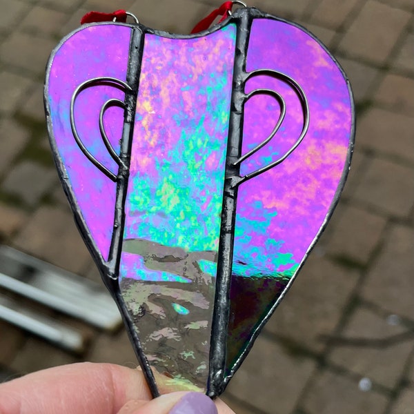 Stained Glass Hearts - Etsy