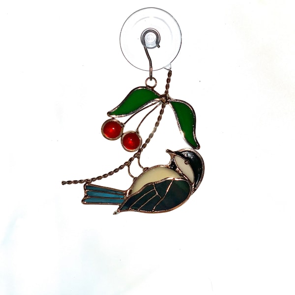 Stained Glass Chickadee - Etsy