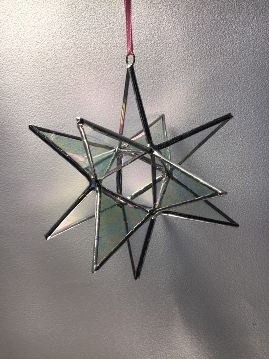 5 X5 Moravian Star/ Small Open Center Moravian Star/star Suncatcher 3-D ...