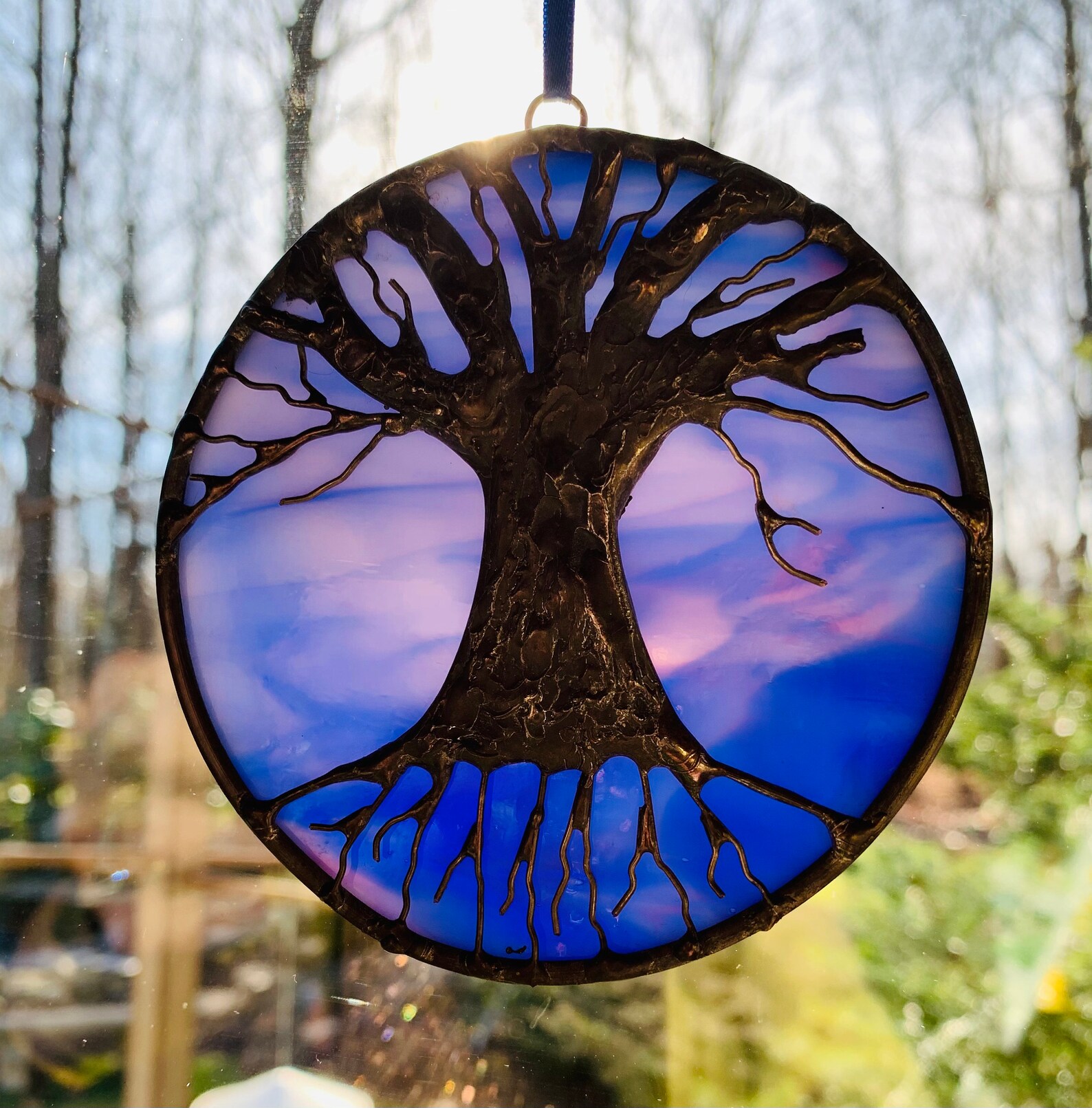3 1/2 Circle Tree of Life/ Stained Glass Tree of Life in Many | Etsy