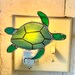 Stained Glass Turtle Night Light/ Sea Turtle/ Wall Light/ - Etsy