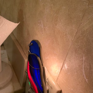 5”x5” Bluebird Night Light/stained Glass Bluebird of Happiness/ Wall ...