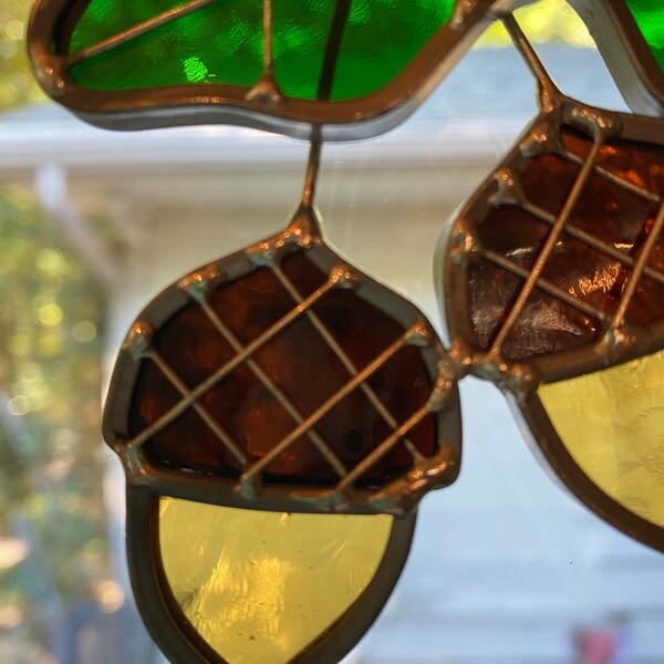 Glass Acorns - Etsy