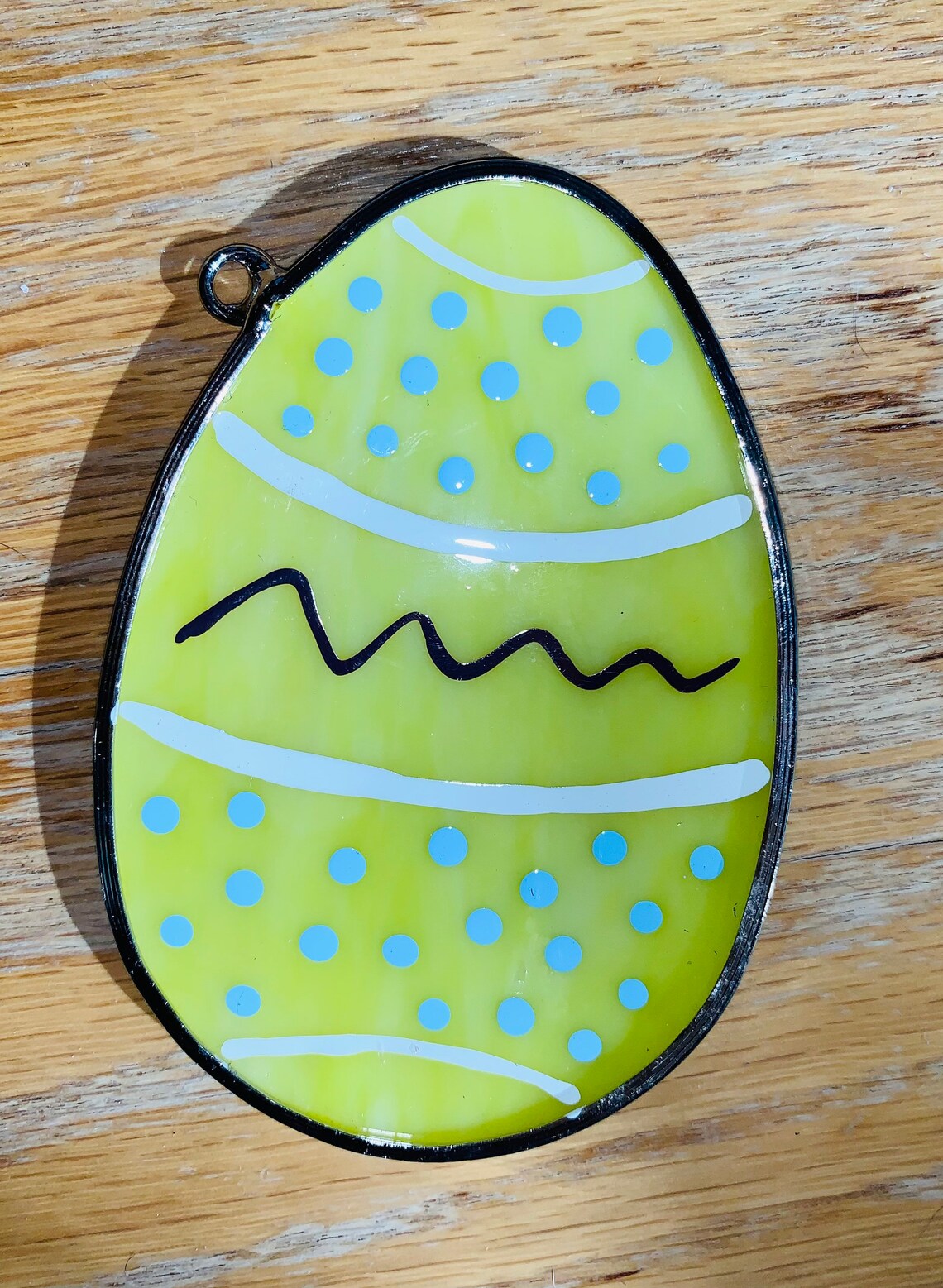 Easter Egg Stained Glass/ Painted Egg Suncatcher/ Window | Etsy