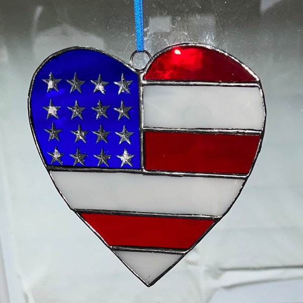 Stained Glass Window Hanging Flag - Etsy