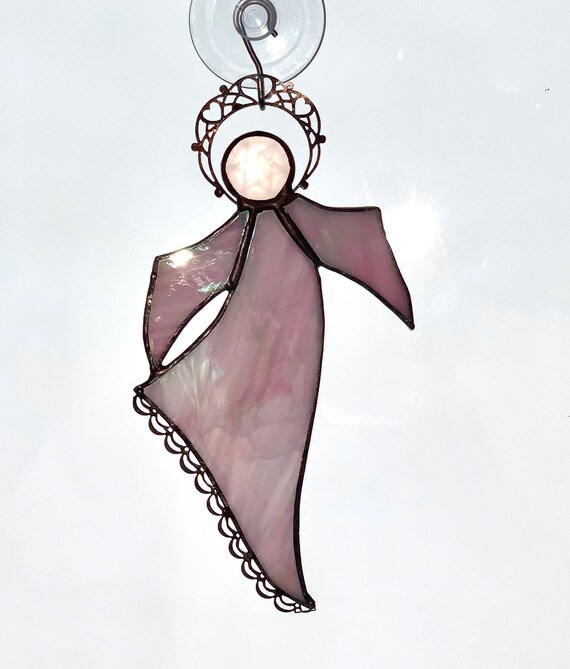 Stylized Angel/ 4 w X 7h Stained Glass Angel/ Angel | Etsy