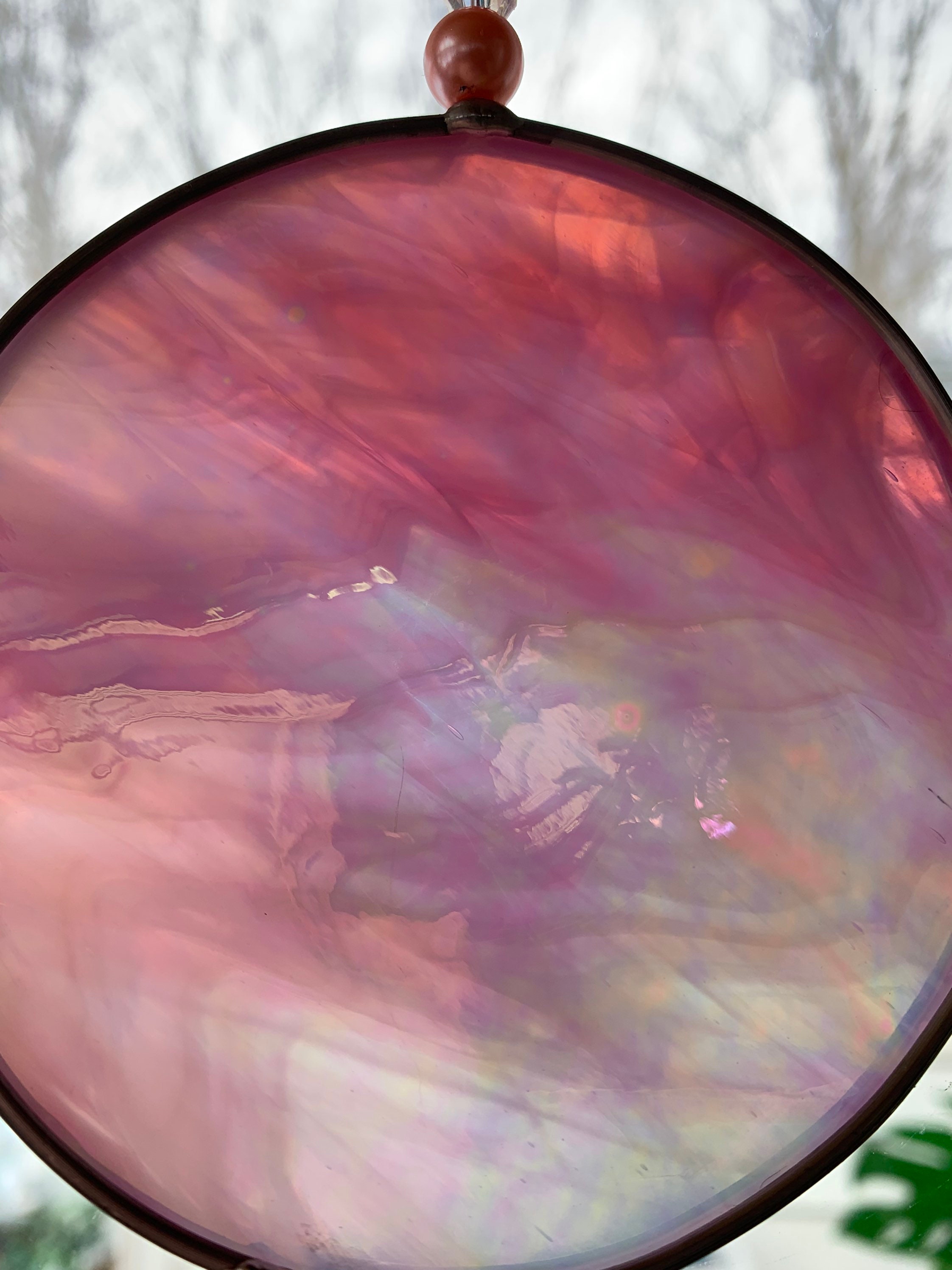 Moon Phases Stained Glass/ 4W X 23L Moon Suncatcher/ Full - Etsy