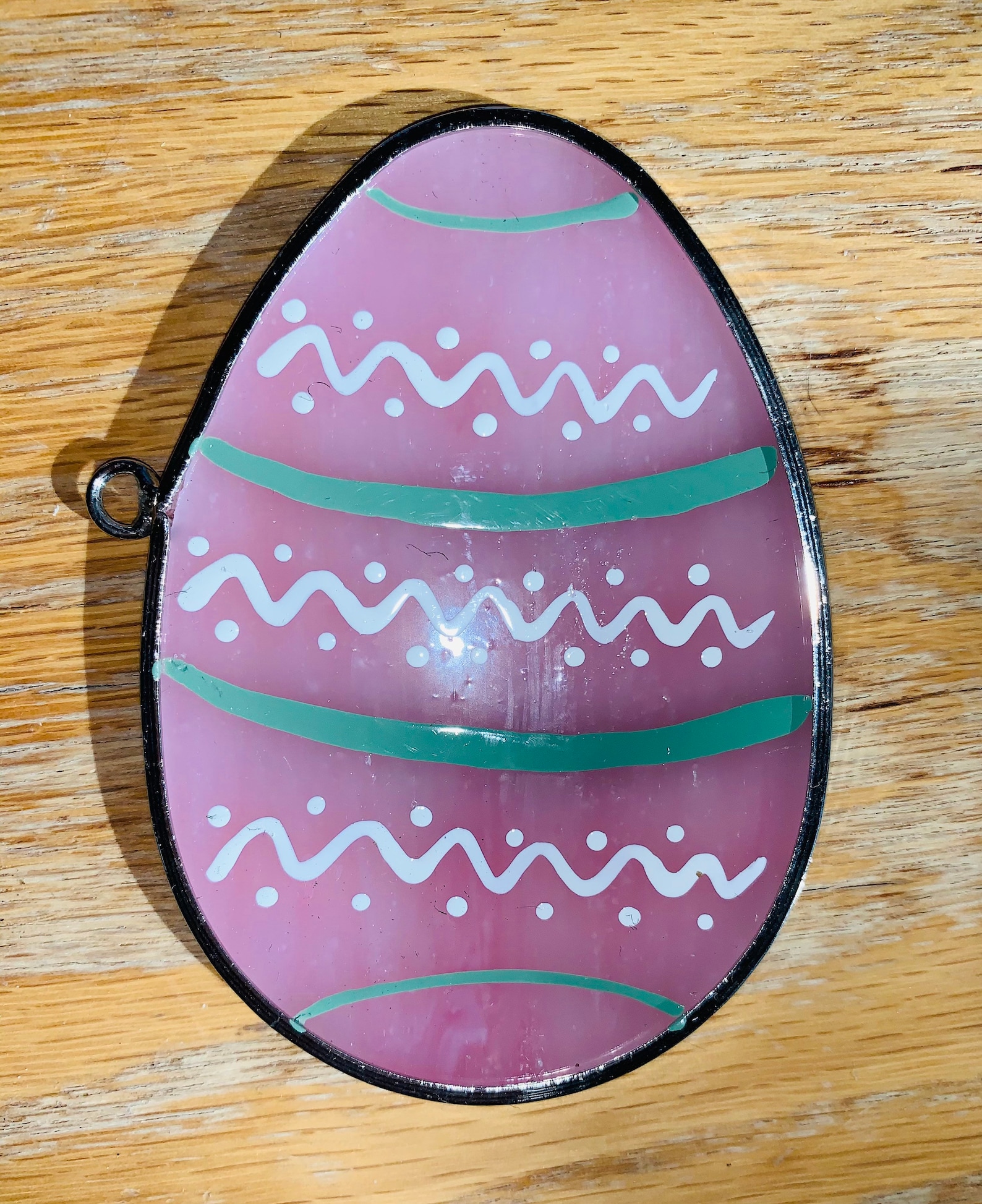 Easter Egg Stained Glass/ Painted Egg Suncatcher/ Window - Etsy