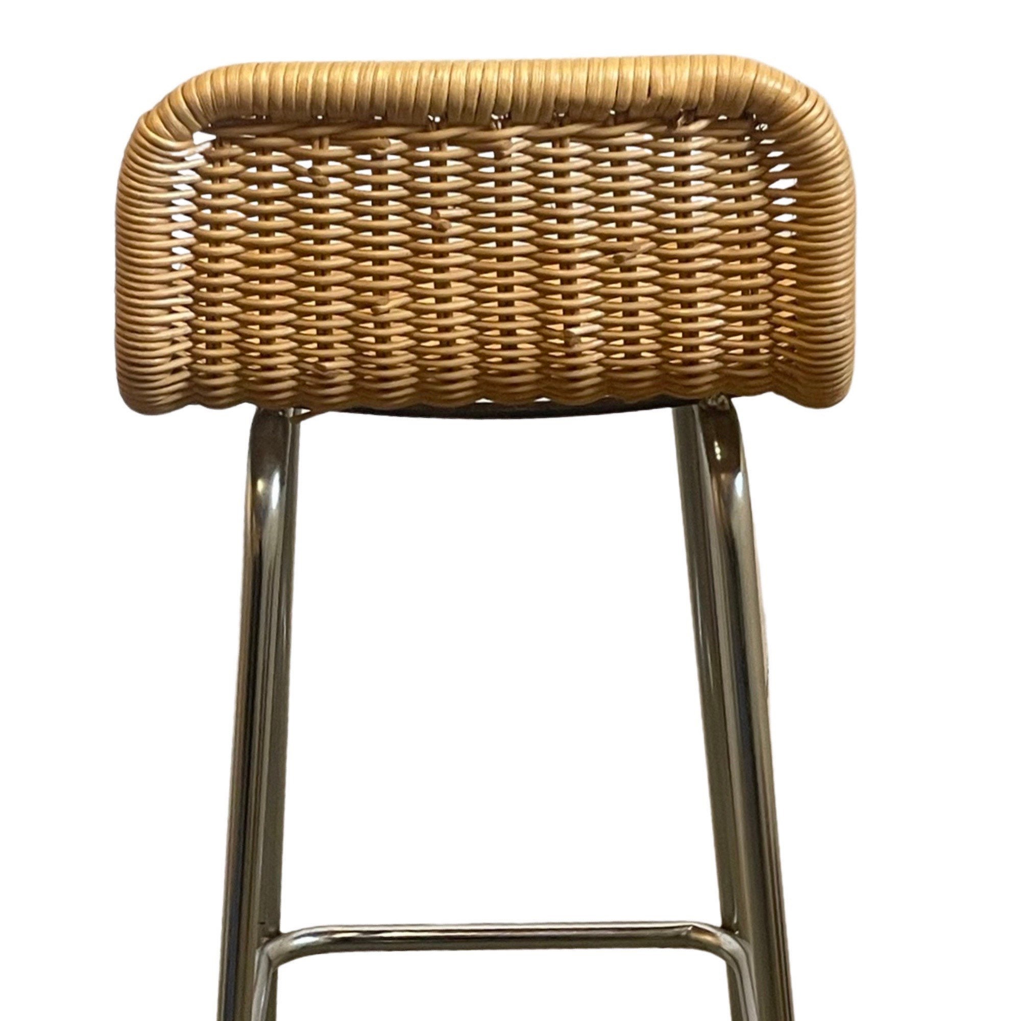 Dirk Van Sliedrecht - Rohe Noordwolde - Bar Stool With Wicker / Rattan ...