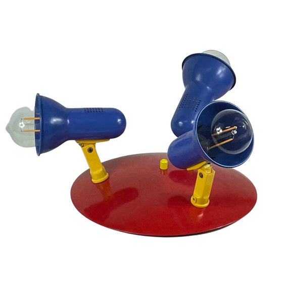 Four spots Memphis style Space Age Vintage ceiling or wall mounted lamp ...