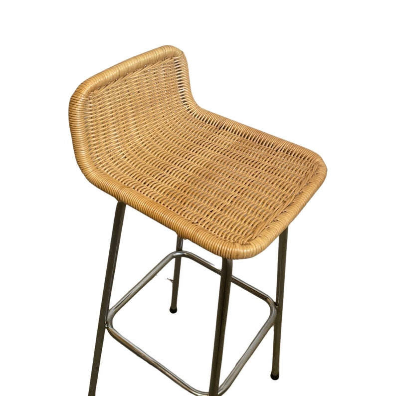 Dirk Van Sliedrecht - Rohe Noordwolde - Bar Stool With Wicker / Rattan ...