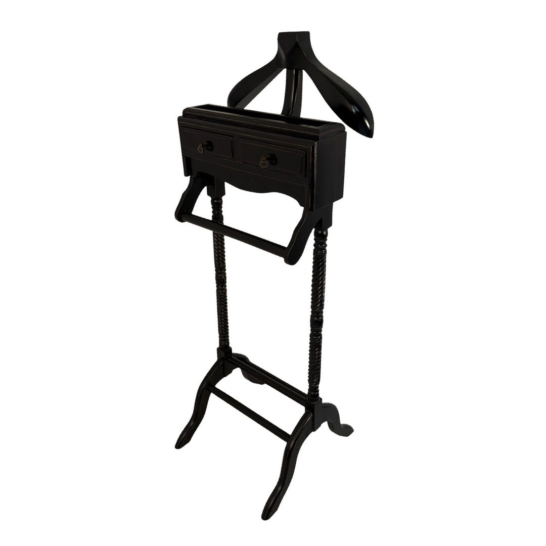 Dressboy / Valet Stand - Made in England - Two Drawers and Twisted ...