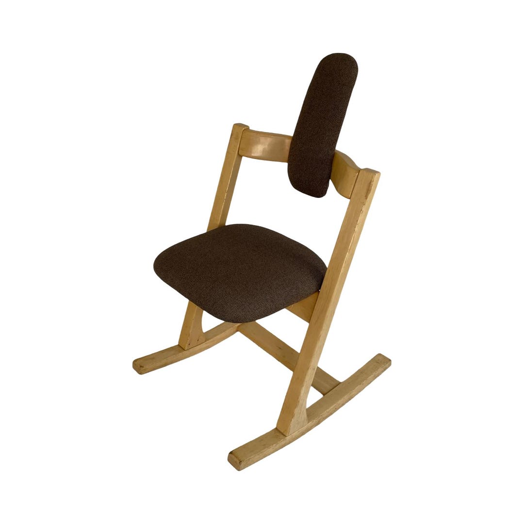 Peter Opsvik Stokke Pendulum Ergonomically Shaped Rocking Chair Brown ...