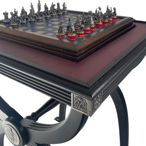 Franklin Mint - Chess Set - Battle of Waterloo - Tin Pieces - Limited ...