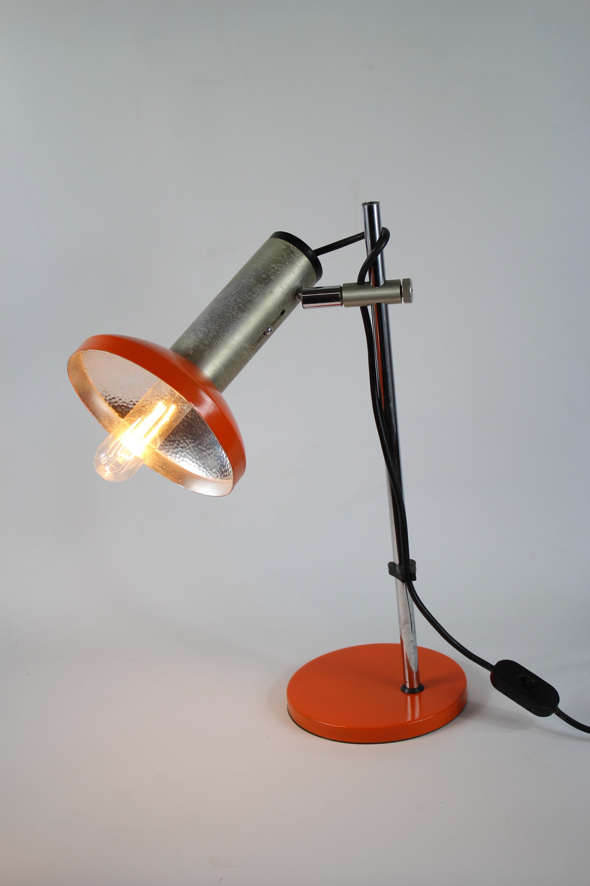 1970s Bright Orange Desk Lamp Spotlight - Etsy