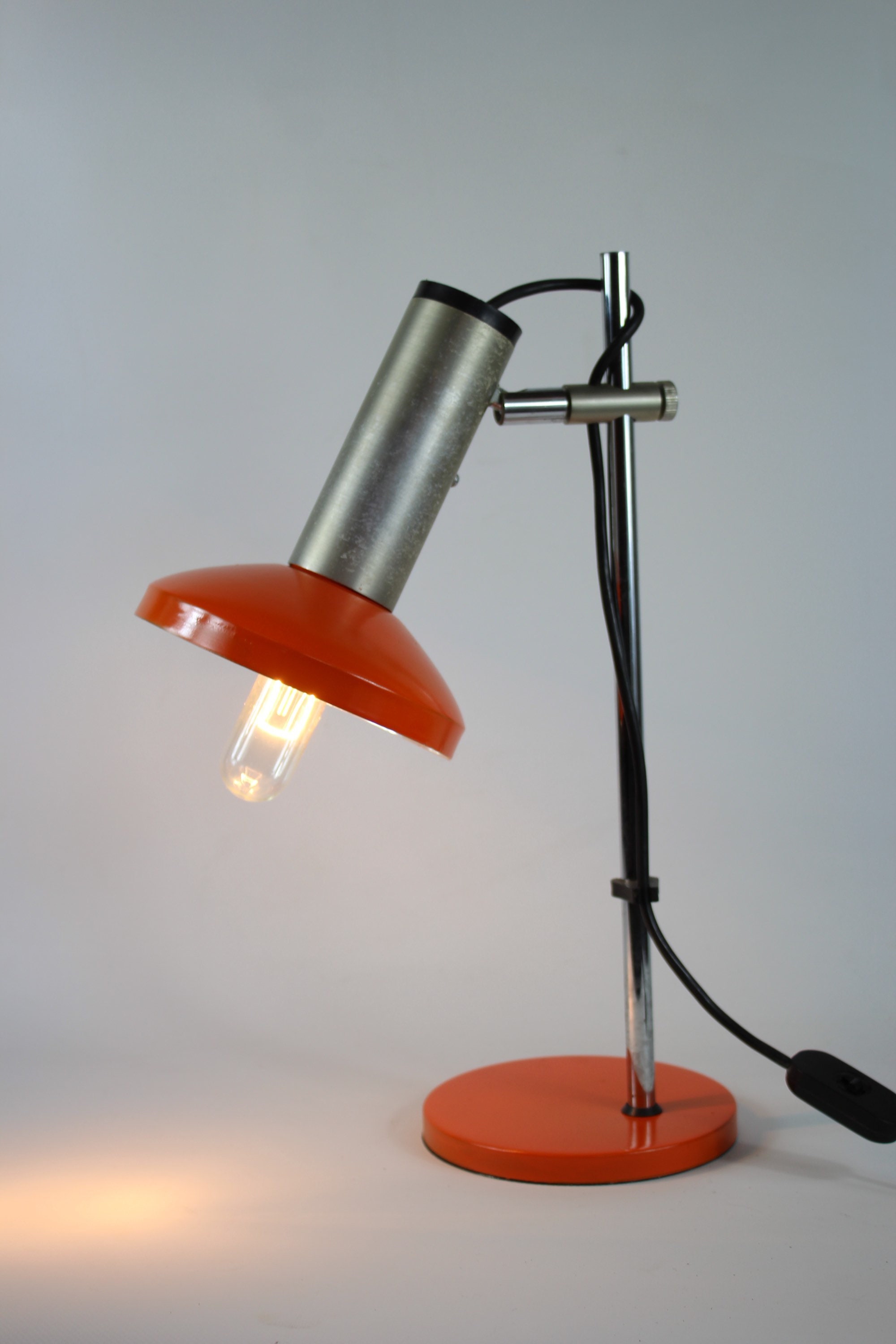 1970s Bright Orange Desk Lamp Spotlight - Etsy
