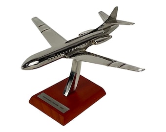 Scale Model of an Airplane silver Plated Mounted on Wooden - Etsy