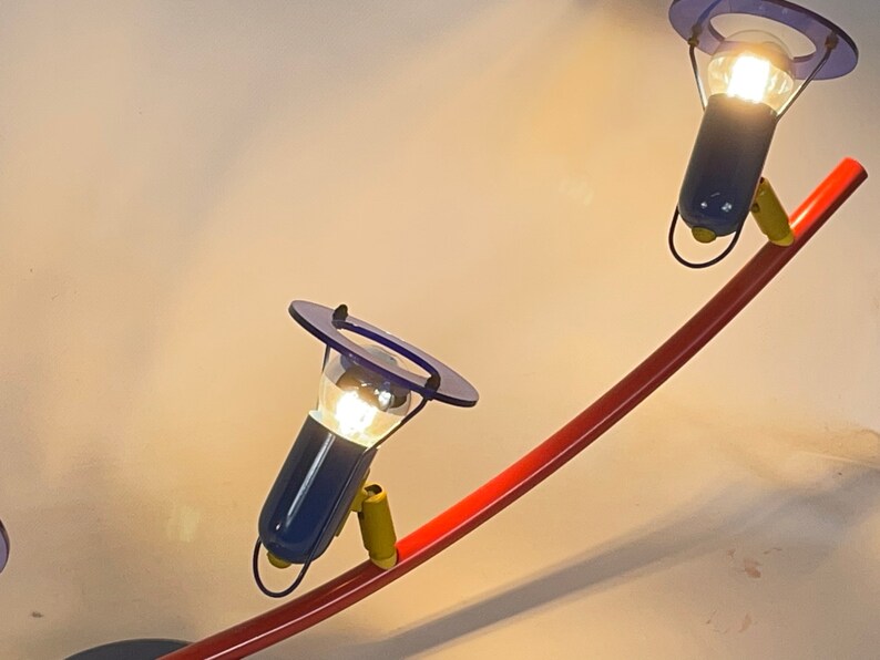 Four spots Memphis style Space Age Vintage ceiling or wall mounted lamp ...