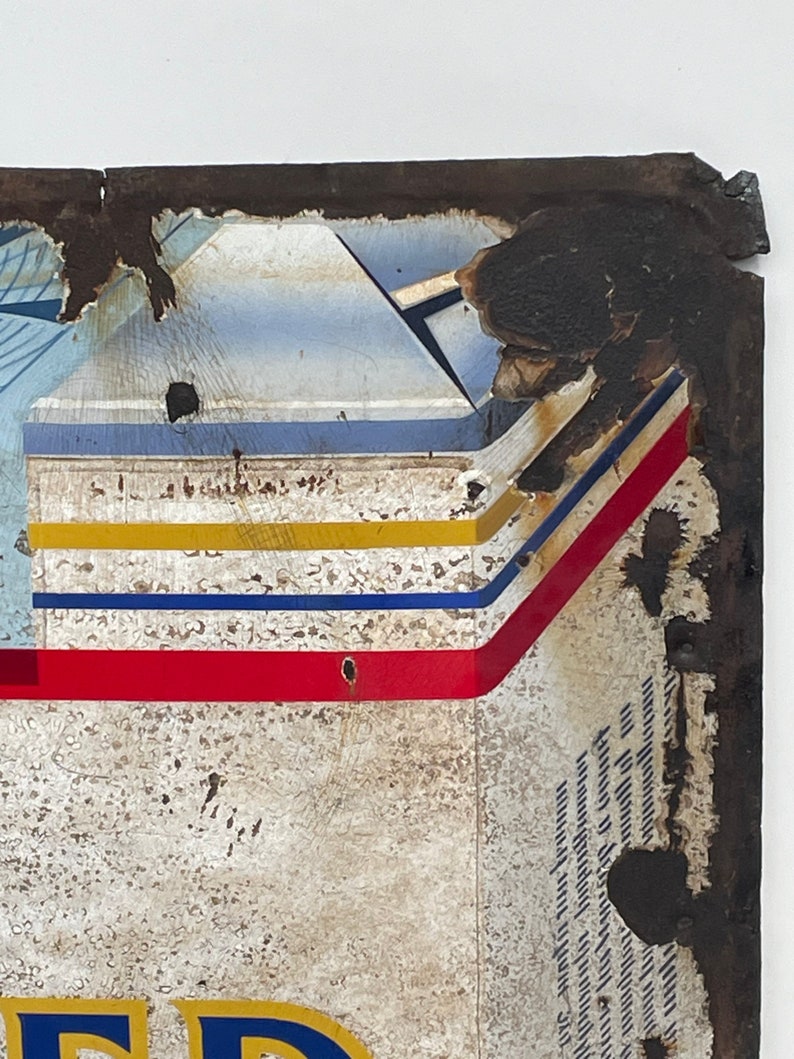 XXL Porcelain / Enameled Sign Hunter Cigarettes America | Etsy