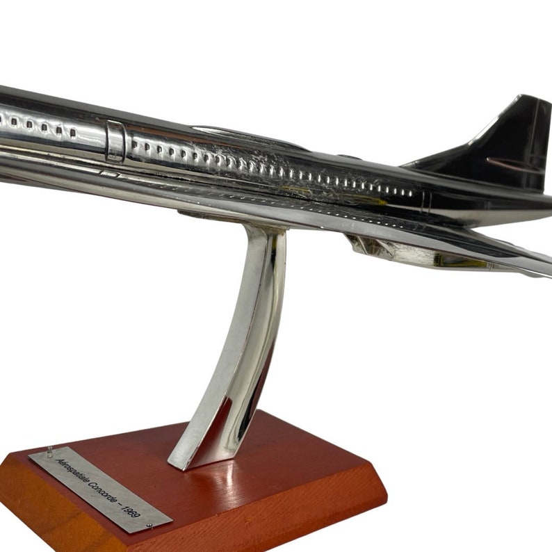 XL Scale Model of an Airplane silver Plated Mounted on - Etsy