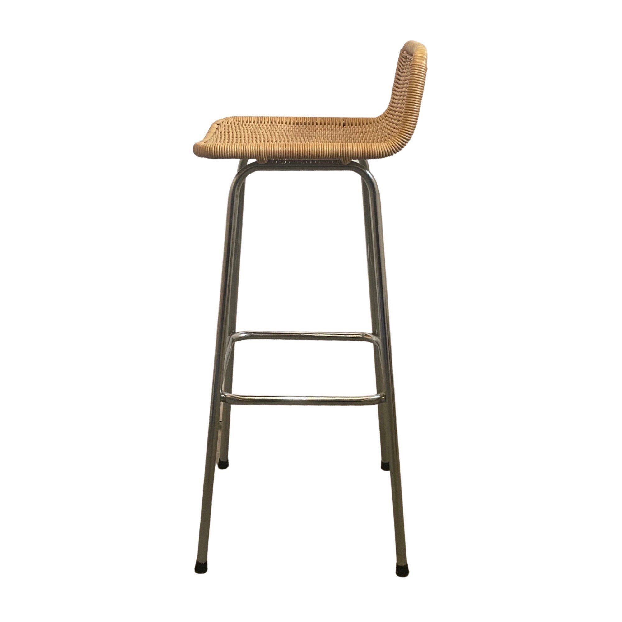 Dirk Van Sliedrecht - Rohe Noordwolde - Bar Stool With Wicker / Rattan ...
