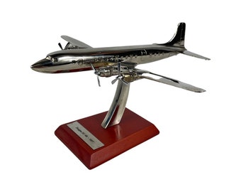 Scale Model of an Airplane silver Plated Mounted on Wooden - Etsy