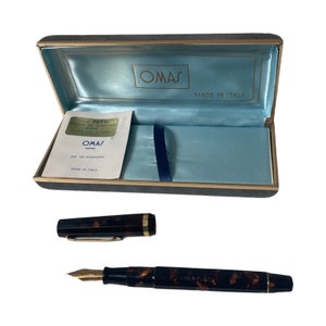 OMAS - 1990's - Paragon Extra Scarlet Red Celluloid Fountain Pen - 585 ...