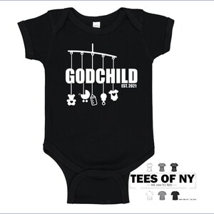 Godmother, Godfather, Goddaughter or Godson, Godchild- Unisex T-shirt ...