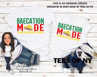 BAECATION CARIBBEAN ® Couples Vacation Unisex Jersey Short Sleeve T ...