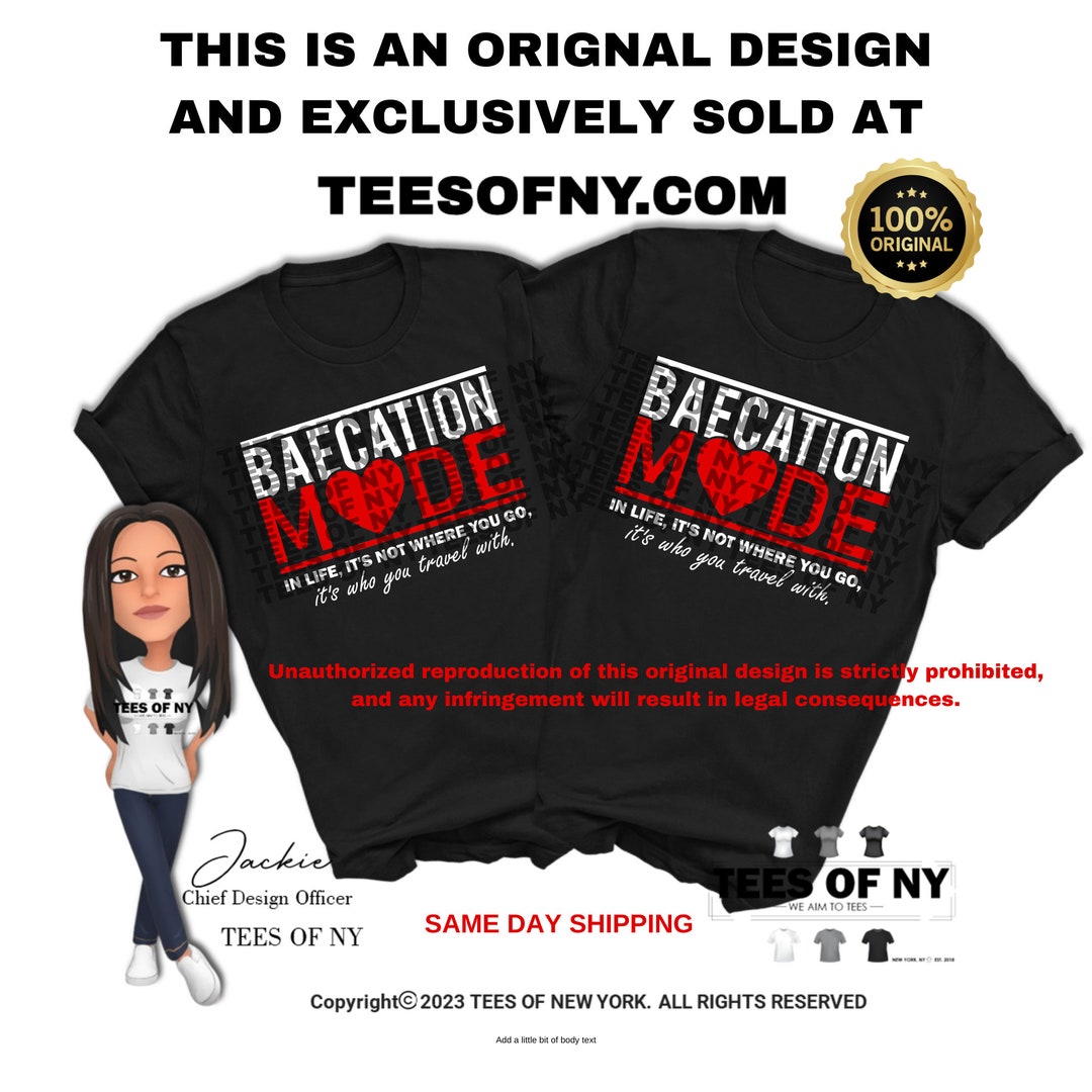 BAECATION MODE™ Couples Vacation Shirt | Unisex Jersey Short Sleeve T ...