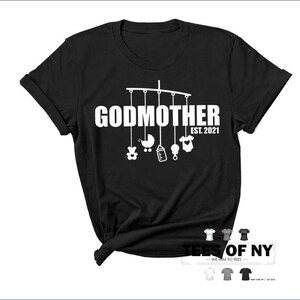 Godmother, Godfather, Goddaughter or Godson, Godchild- Unisex T-shirt ...