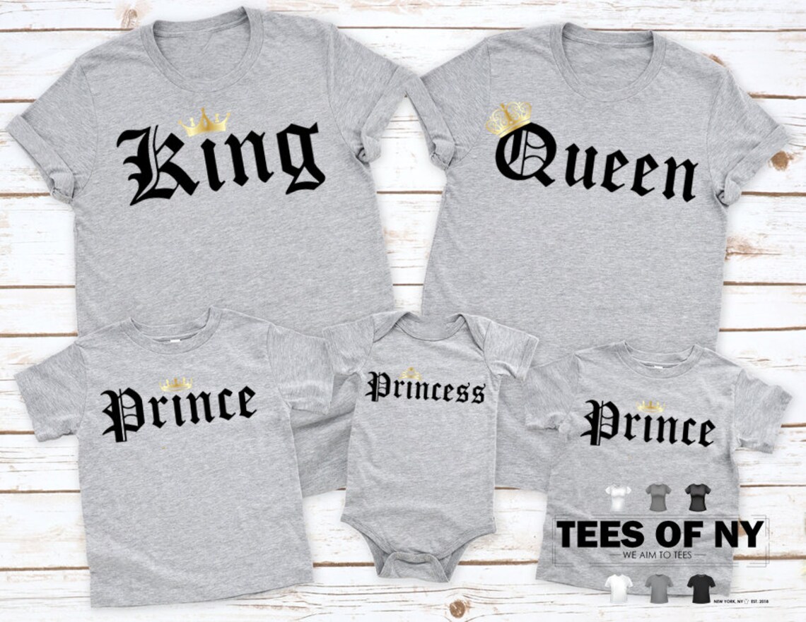 Royal Family Shirts King Queen Prince Princess Family | Etsy